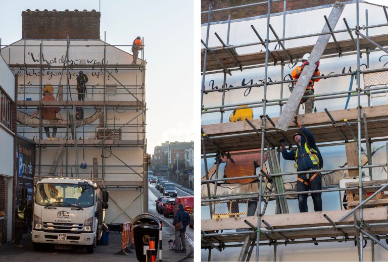 THE BIG REVEAL FOR NEW EXETER MURAL
